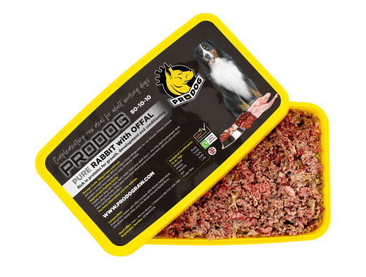 Pure Rabbit Raw Dog Food 80:10:10 Meal | ProDog Raw