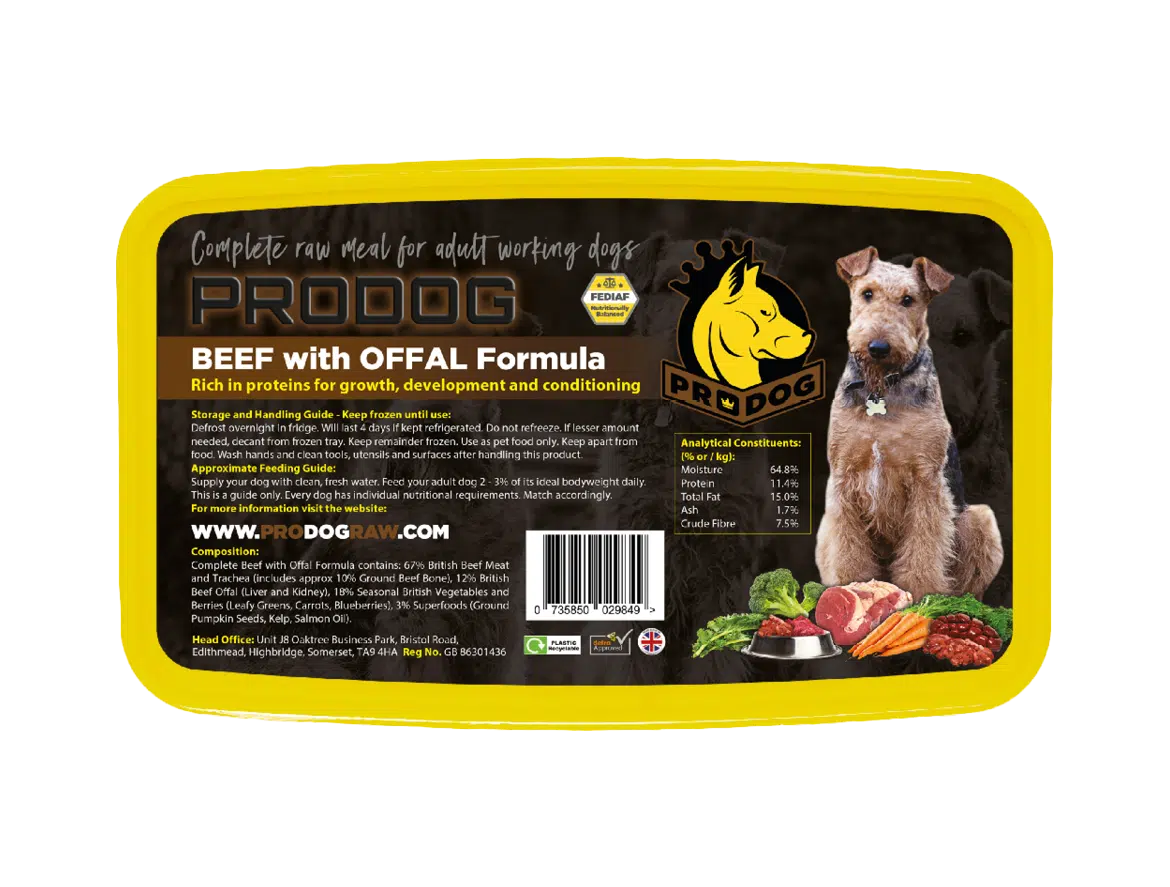 Beef Complete Raw Dog Food | Premium Meal | ProDog Raw