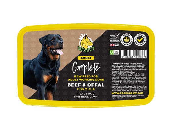 Beef Complete Raw Dog Food | Premium Meal | ProDog Raw